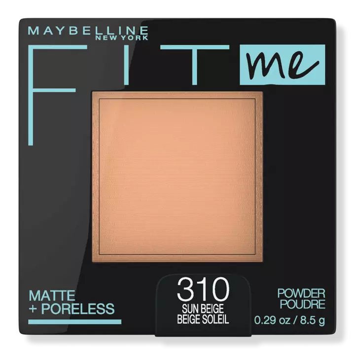 Maybelline Fit Me Matte + Poreless Pressed Face Powder Makeup - 310 SUN ...